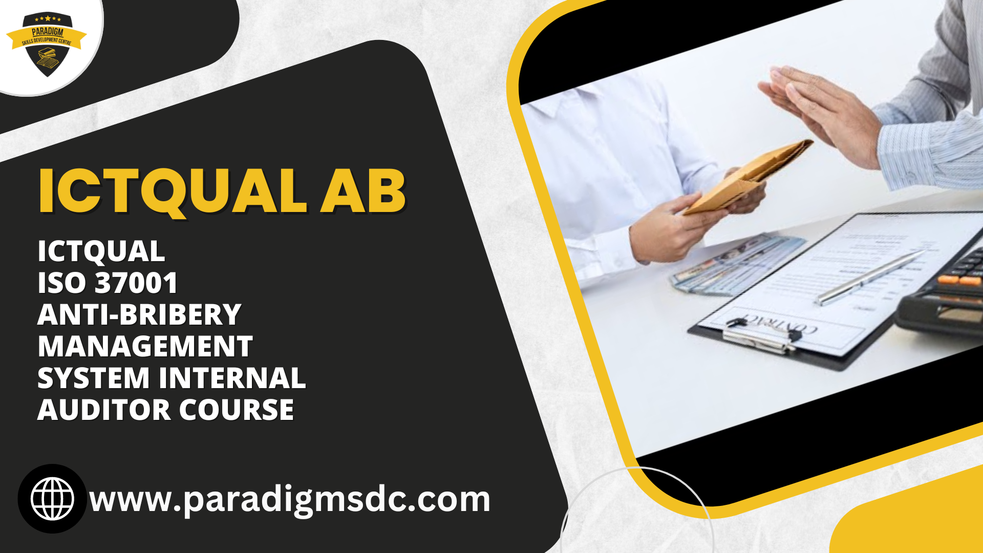 ICTQual ISO 37001 Anti-Bribery Management System Internal Auditor Course – Paradigm Skills ...